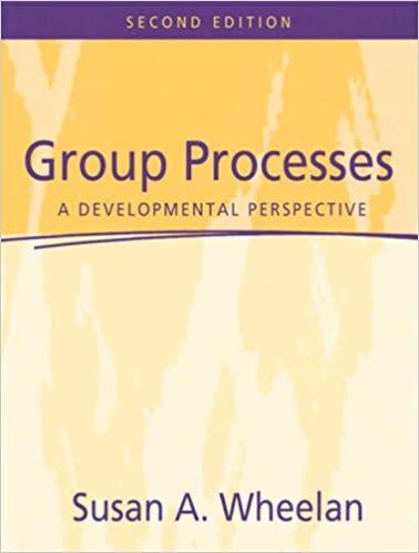 Group Processes: A Developmental Perspective Susan A. Wheelan Education ...